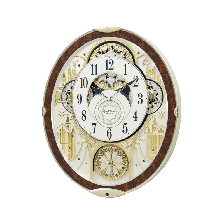 Magic Motion Clock Plastic Woodgrain (4MH447WU23) - Wall Clock – Rhythm ...