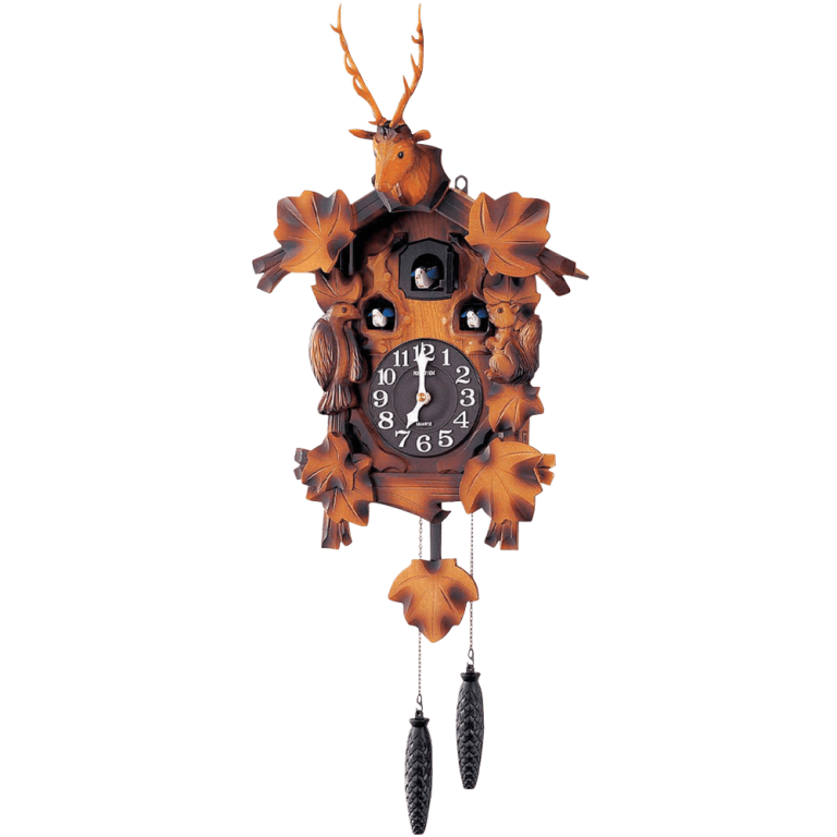 Cuckoo Clock Wooden Brown (4MJ419-R06) - Wall Clock – Rhythm Online Shop