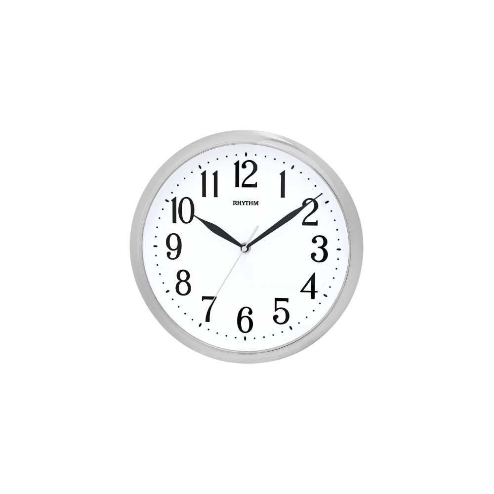 CMG613CR19 Basic Wall Clocks (3D Numerals, Silent Silky Move) Plastic ...