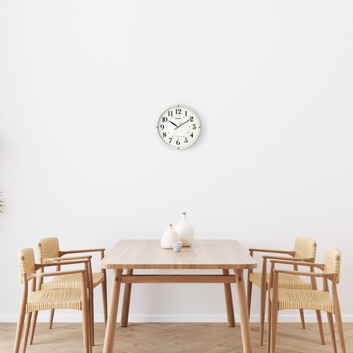 CMP556NR07 Value Added Wall Clock With Pendulum Plastic Light Brown 42 ...