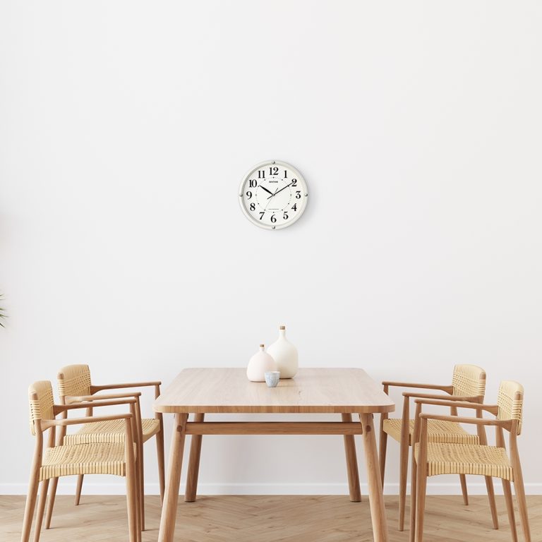 8MGA44AZ06 Value Added Wall Clock (3D Numerals, Silent Silky Move ...